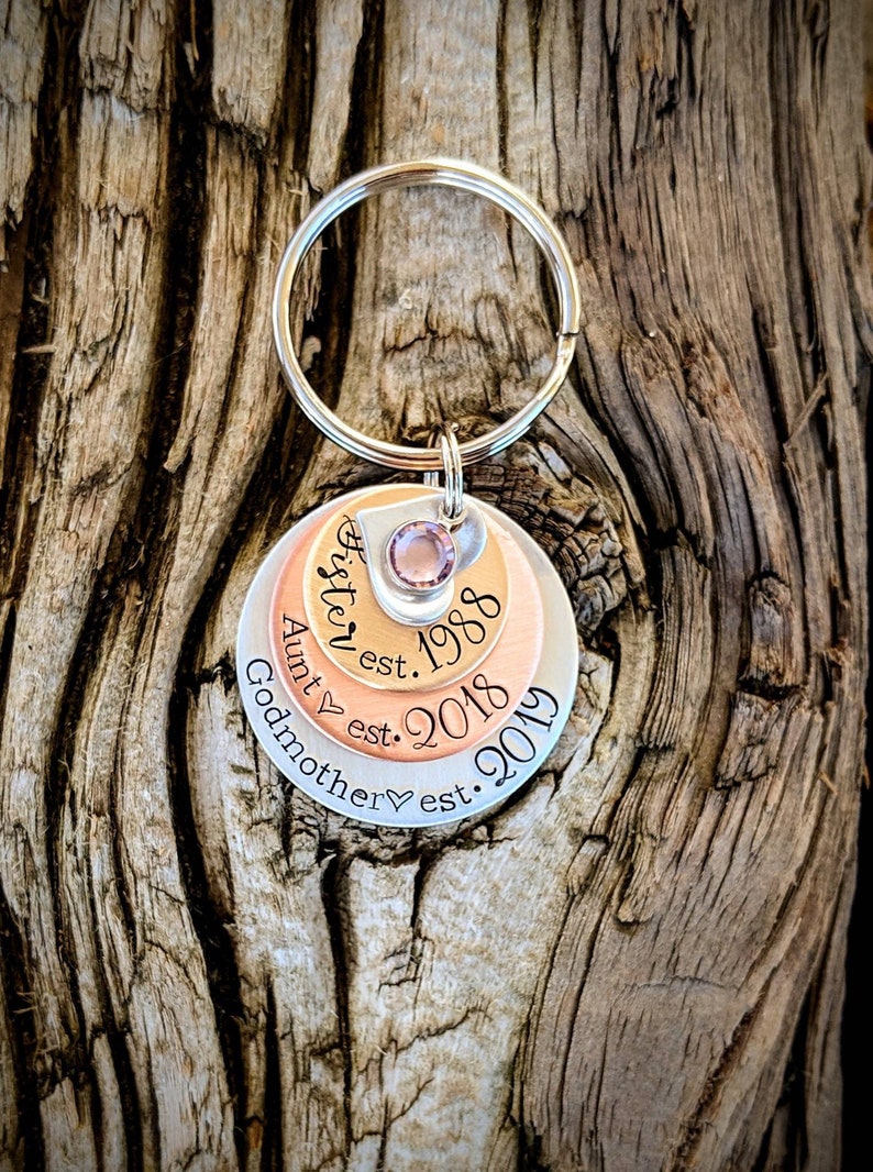 Personalized Godmother Keychain. Custom Gift for Godmother. | Etsy