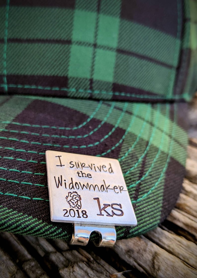 Personalized Hand Stamped Hat Clip. Custom Fathers Day Gifts. - Etsy