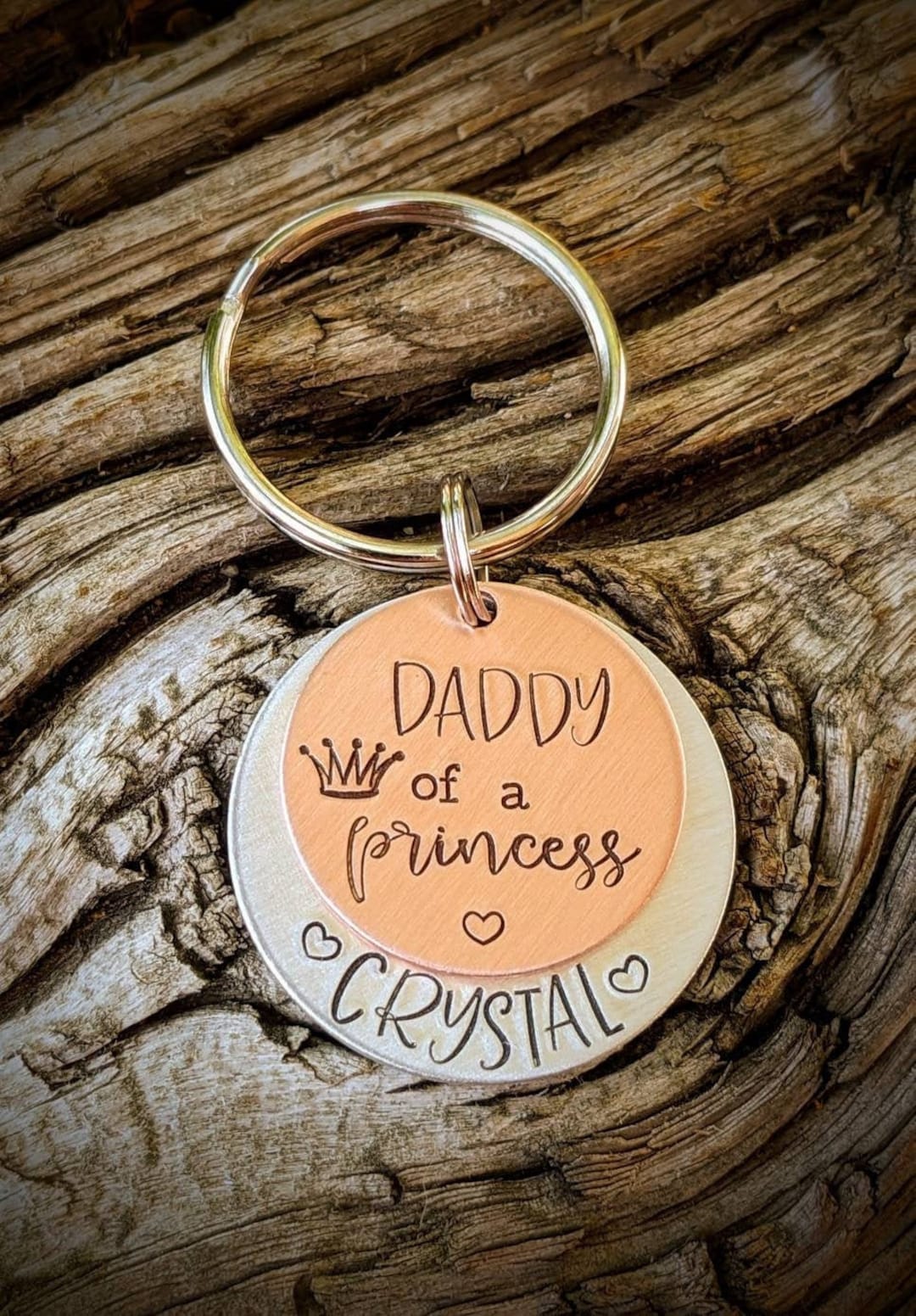 Personalized Daddy Keychain. New Dad Gift. Gift for First Time Dad ...
