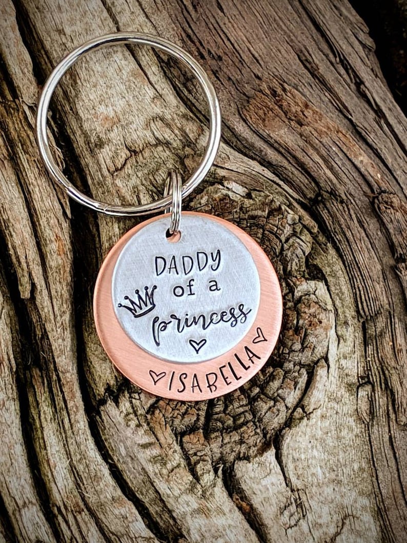 Personalized daddy keychain. New dad gift. Gift for first time | Etsy