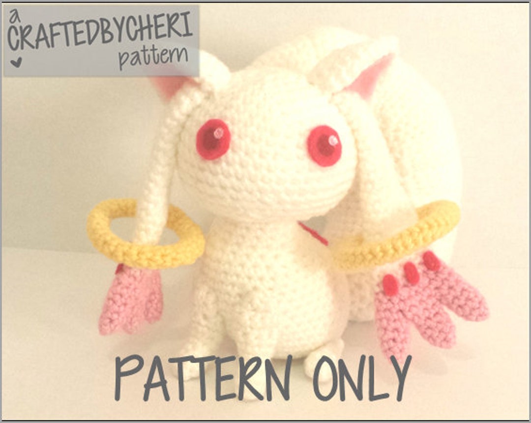 PATTERN - Puella Magi Madoka Magica Kyubey Crochet Plushie - Etsy