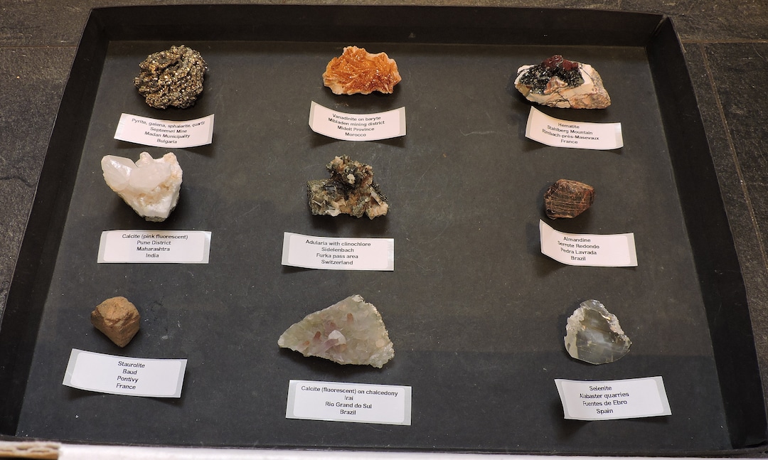 Mineral Collection Box From All Over the World - Etsy