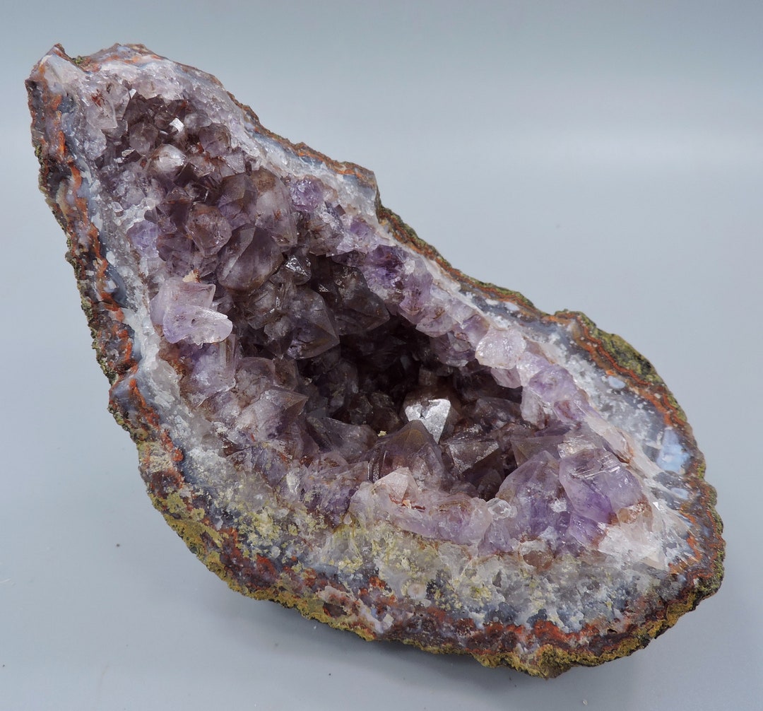Amethyst Geode With Hematite From Morocco – Old Find – Large Cabinet ...