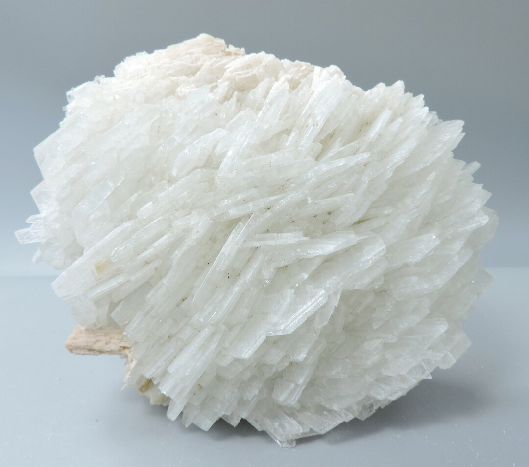 White Baryte Crystal Cluster From France Cabinet Size - Etsy