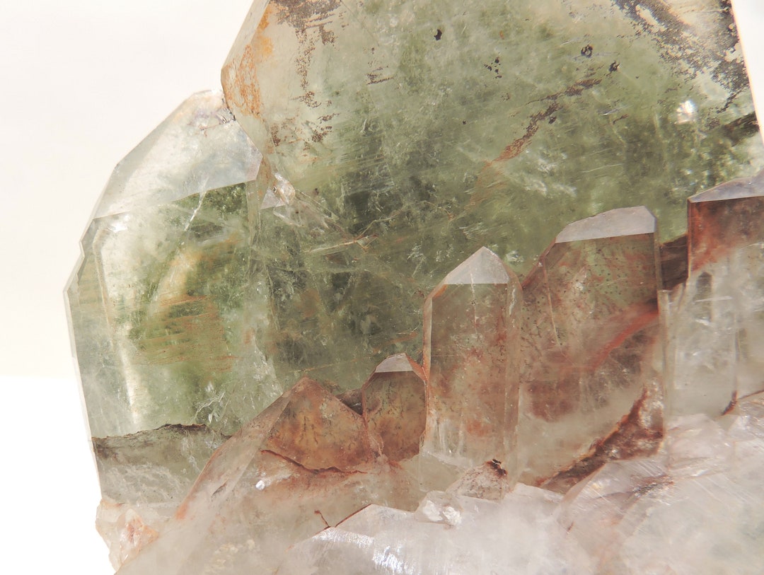 Crazy Tabular Quartz Cluster With Hematite and Chlorite From Morocco ...
