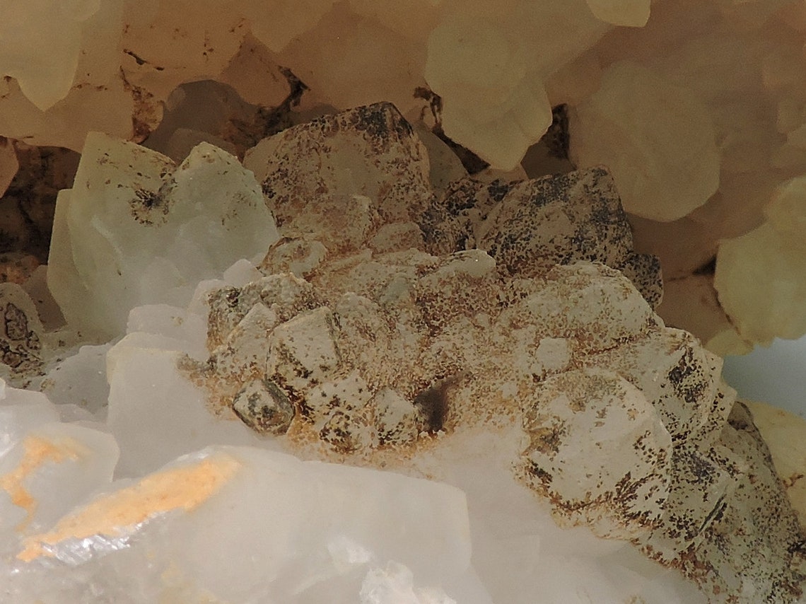 Large Geode With Chalcedony and Dendrites From Sidi Rahal, Morocco ...