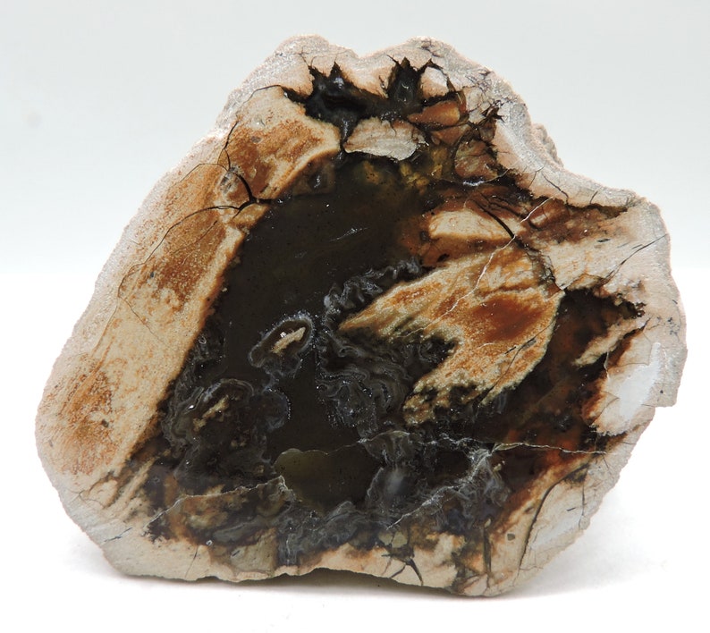Agate in Rhyolite / Thunderegg From Germany - Fluorescent - Old Find - Etsy