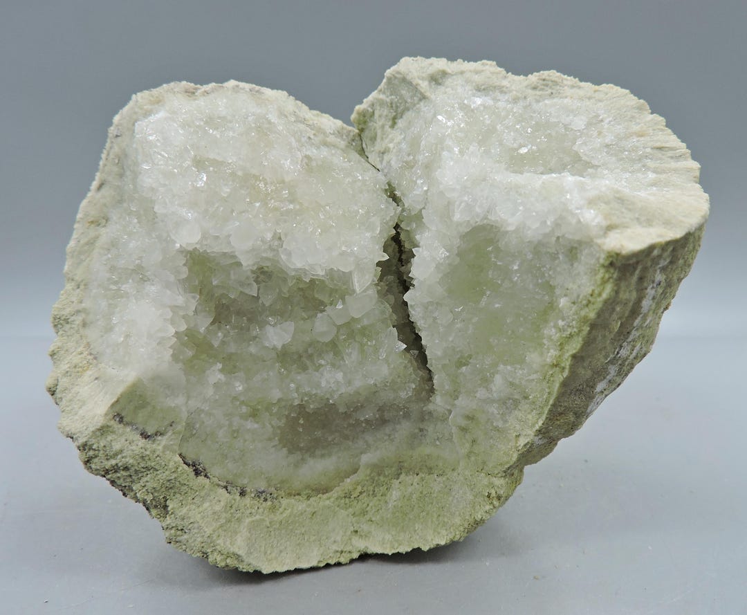 Strontianite Crystals in Septarian Nodule From France - Fluorescent ...