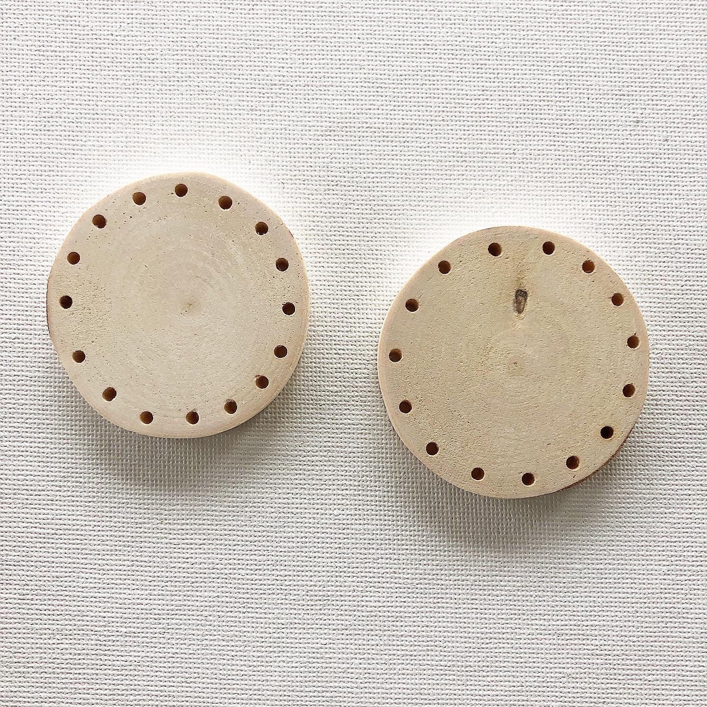 Weaving Base 2 Pack Birch Tree, Coil Weaving Base, Wood Rounds, Wooden ...