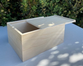 Handmade Wooden Box Custom OSB Oriented Strand Board Box With Sliding ...