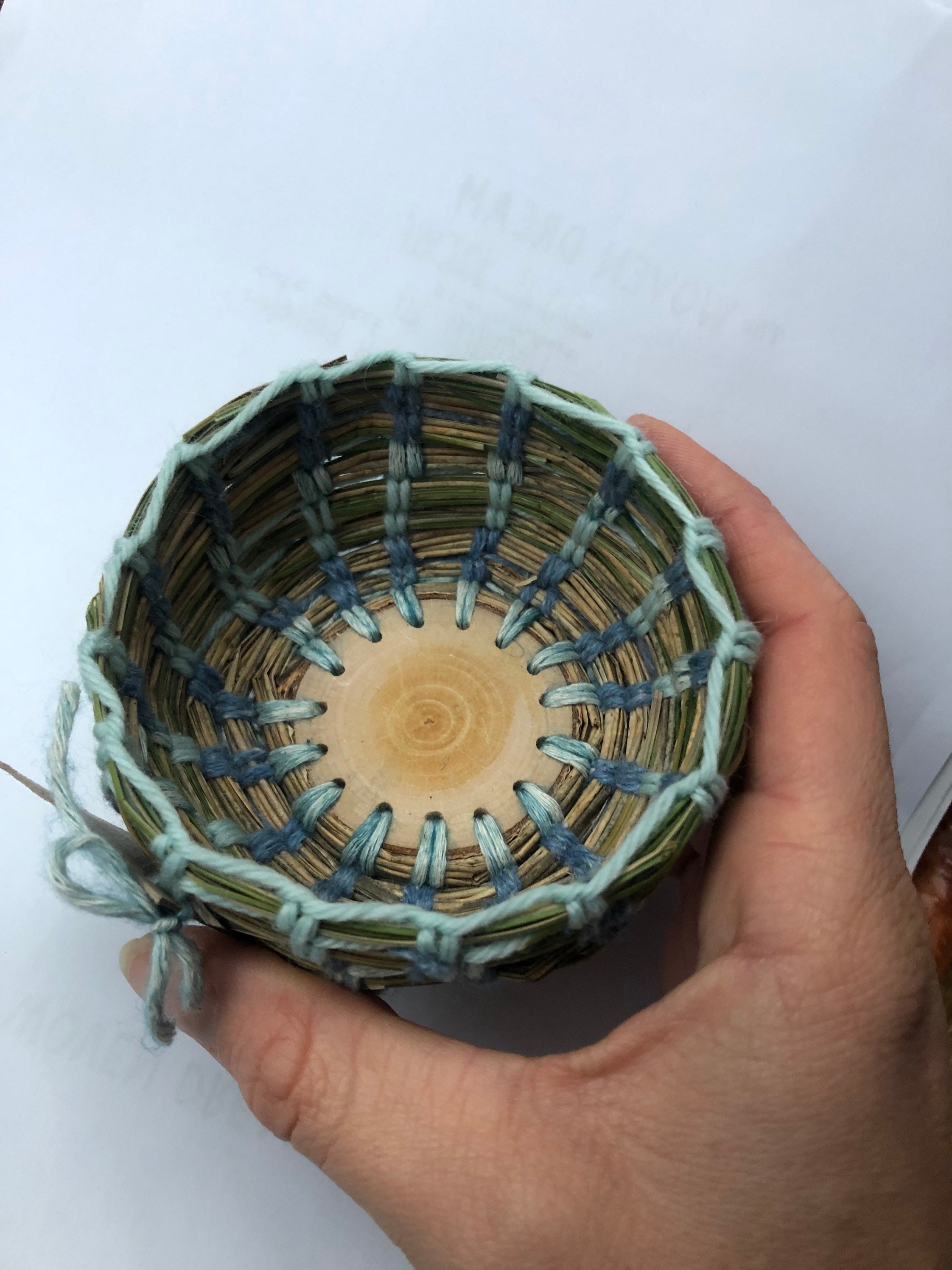 DIY Coil Weaving Kit: Small Basket With Natural Yarns - Etsy
