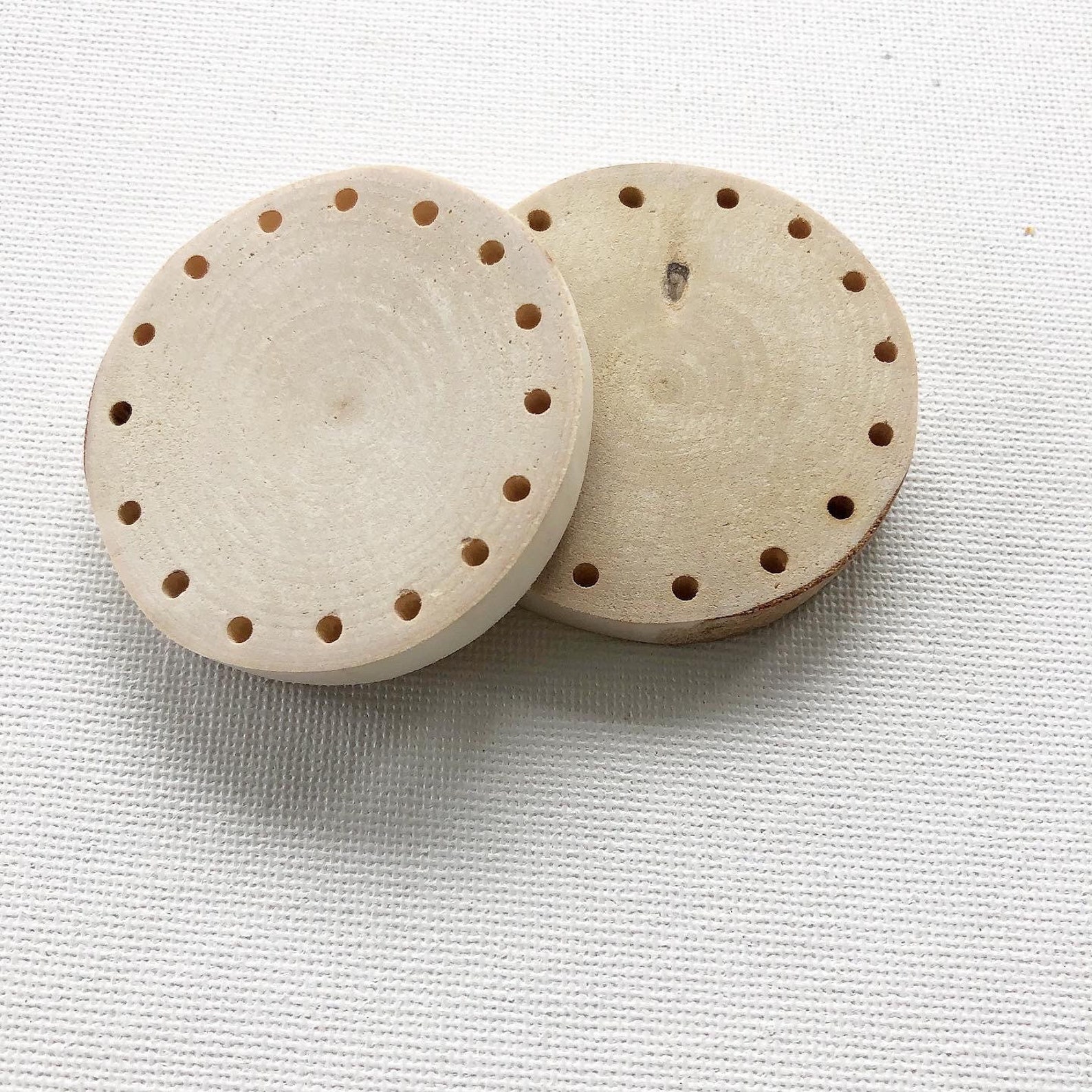 Weaving Base 2 Pack Birch Tree, Coil Weaving Base, Wood Rounds, Wooden ...