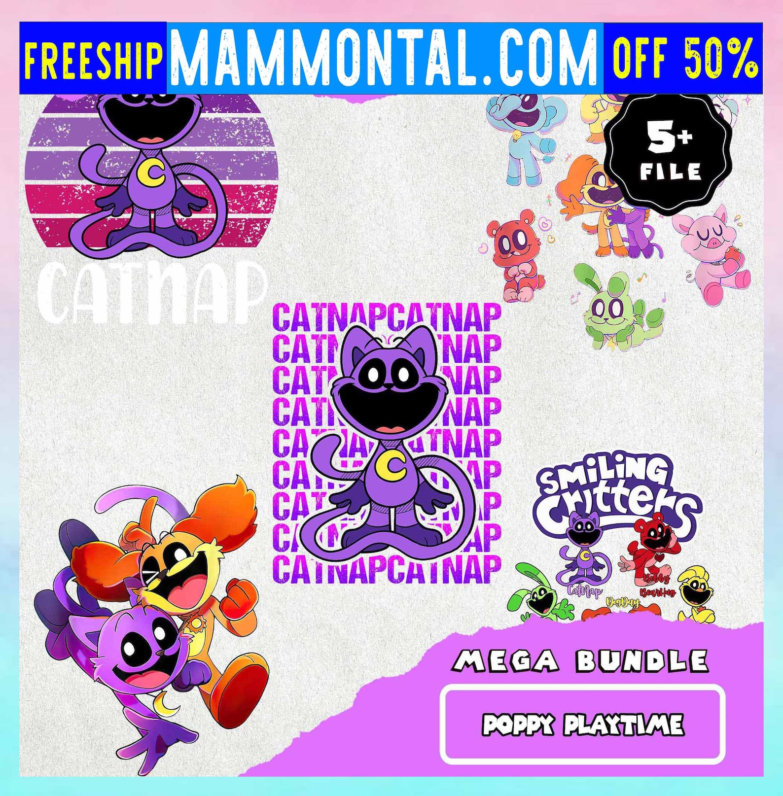 Catnap Png, Poppy Playtime Catnap Png, for Kids Png, Poppy Playtime ...