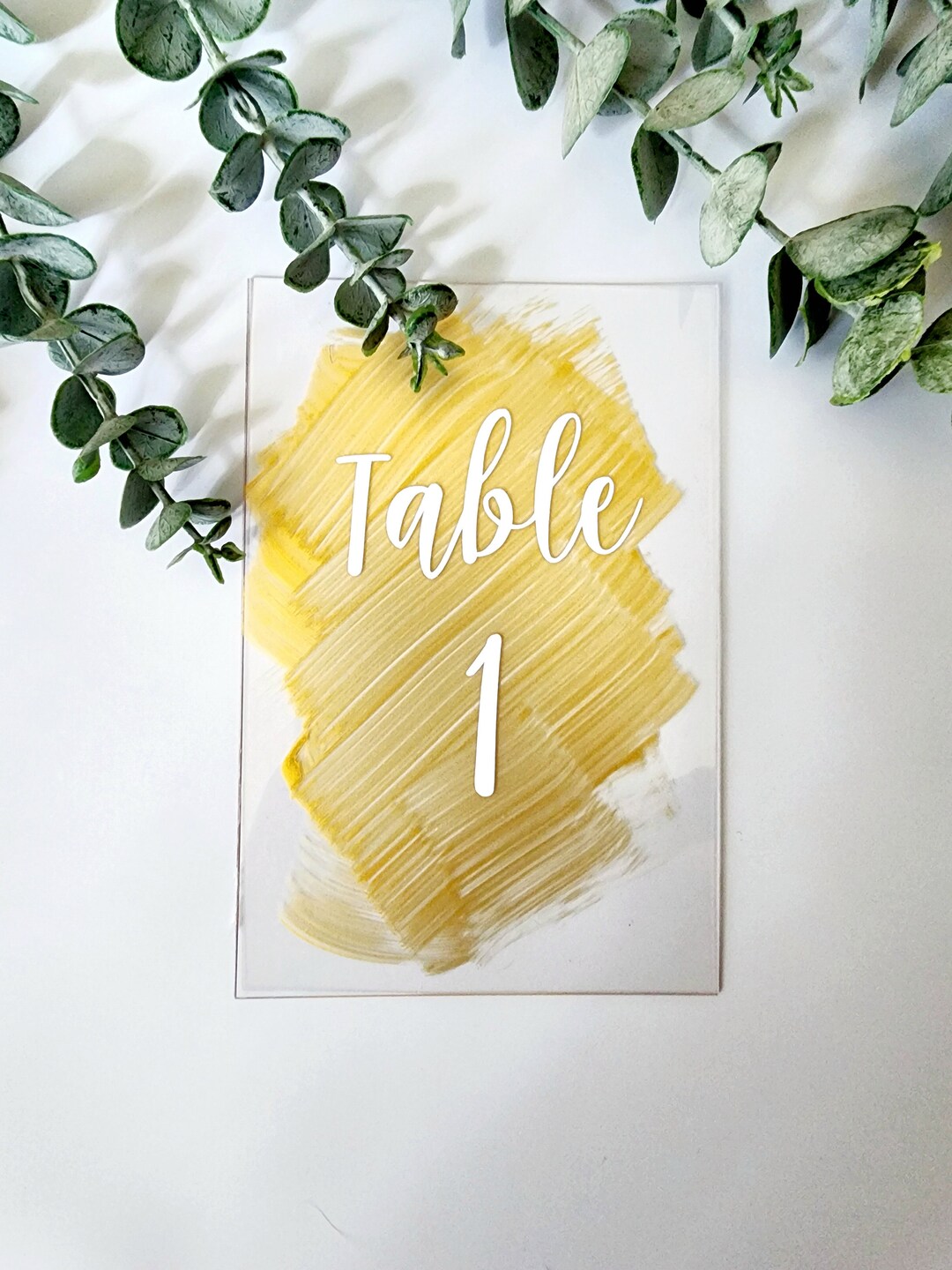 Acrylic Wedding Table Numbers, Clear Table Numbers for Chic Wedding ...