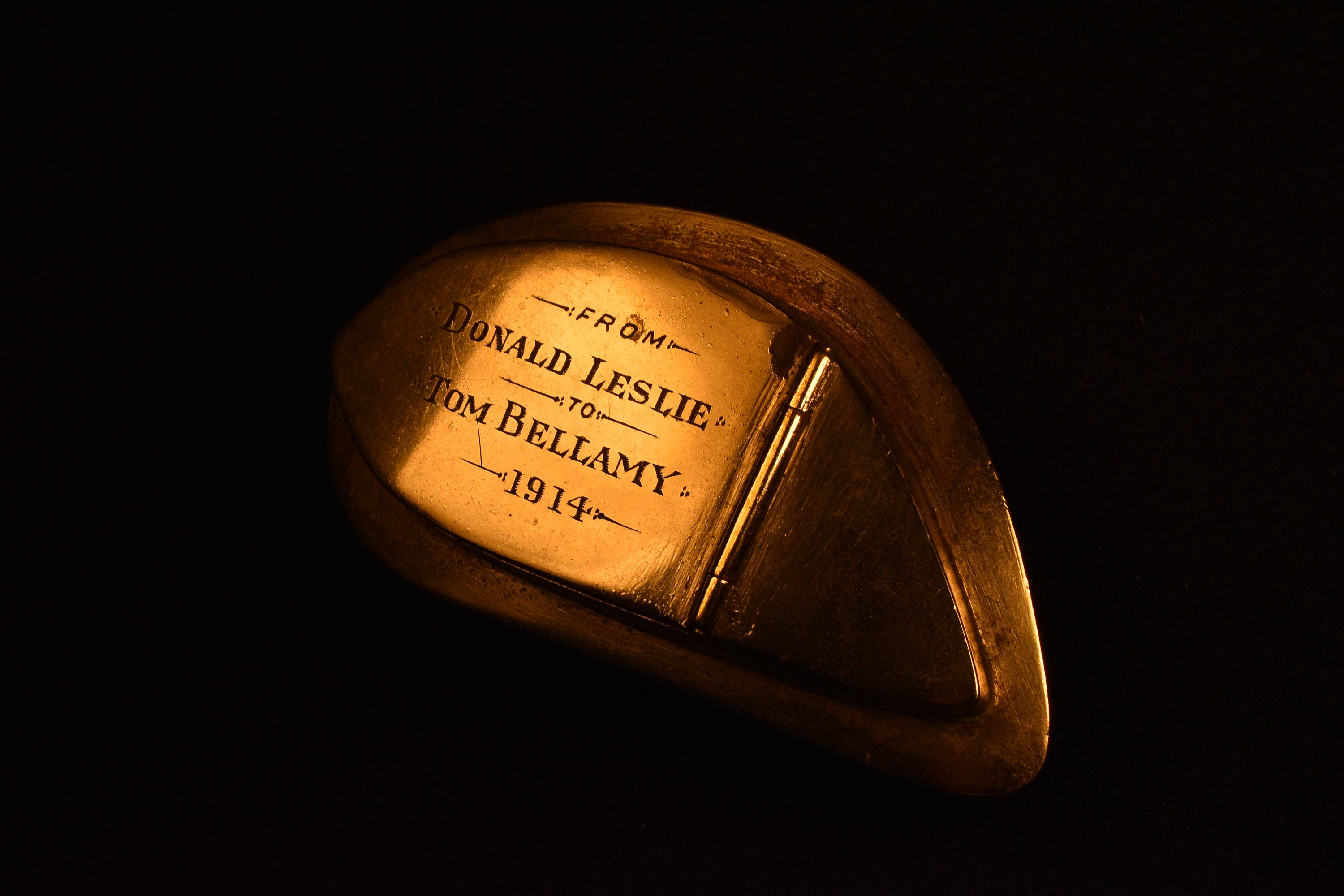 Unique WW1 Parting Gift - Personalized Snuff Box - AMAZING