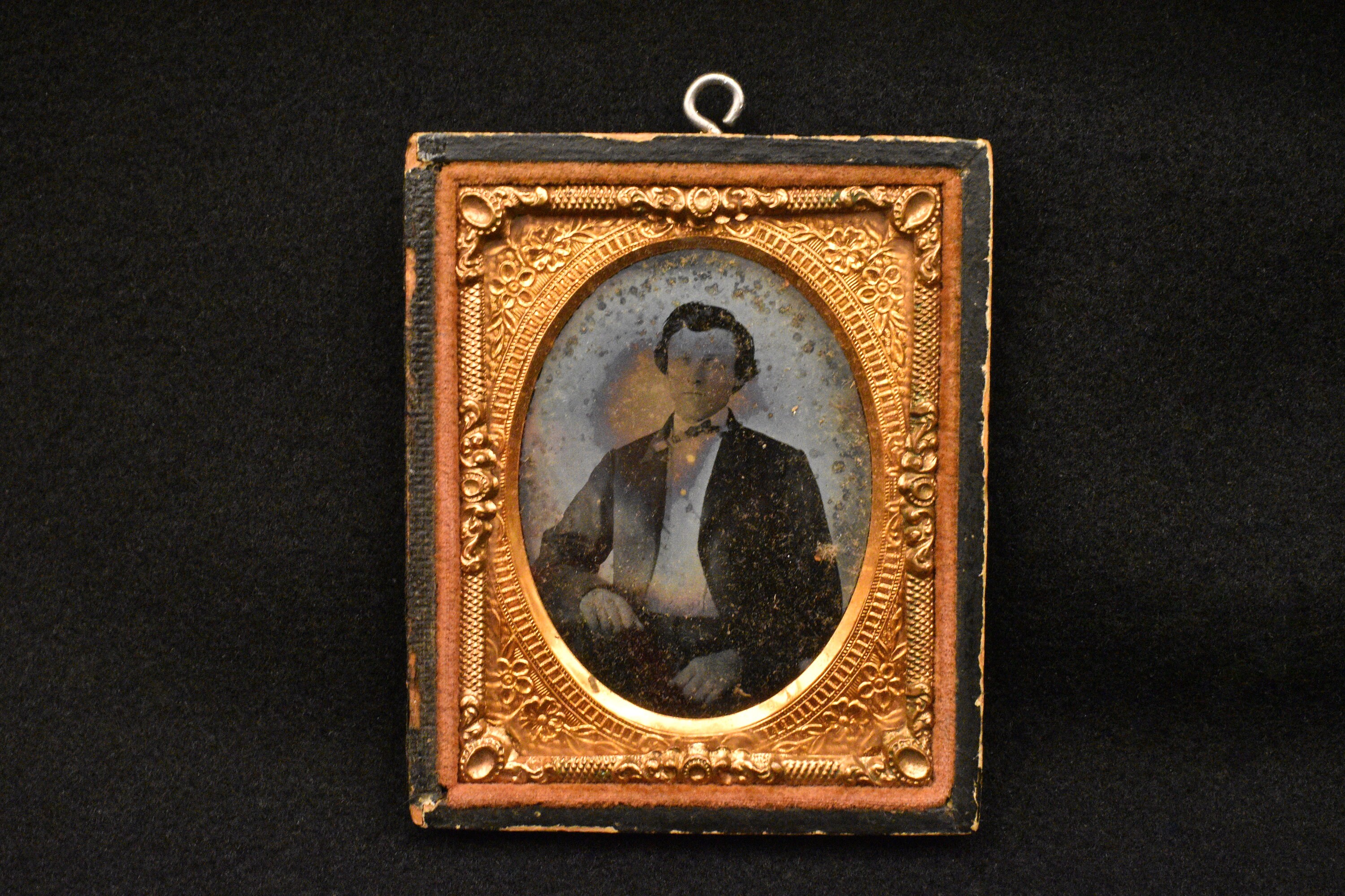 2 Antique Framed Daguerreotype And Ambrotype