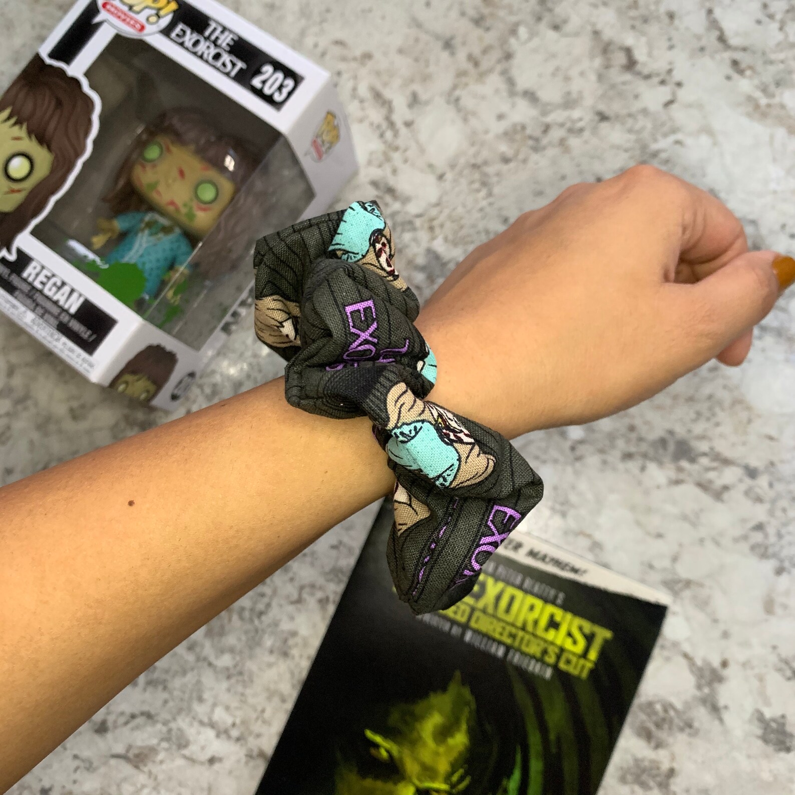 The Exorcist Scrunchie Regan Scrunchie Horror Movie - Etsy