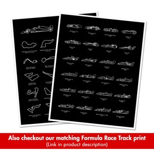 Formula Race Car Evolution Generations Poster Print Wall Art BX3 ...