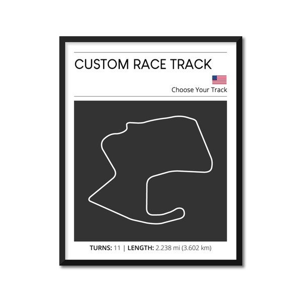 Race Track Poster - Etsy