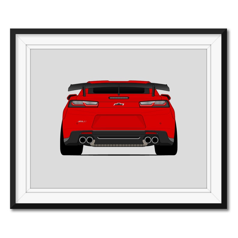 Chevy Camaro ZL1 1LE 2017-2019 6th Generation rear - Etsy