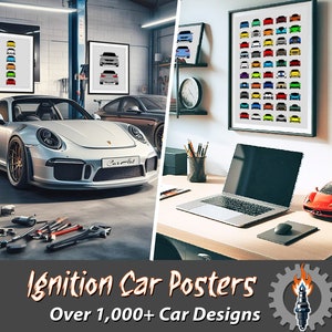 Chevy Camaro Generations 1967-present Inspired Car Poster Print Wall ...