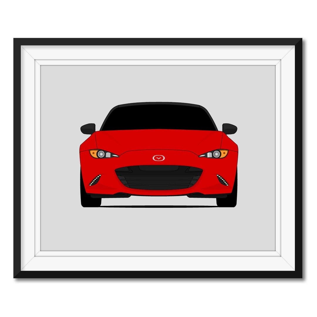 Mazda Miata MX-5 ND (2015-present) Car Poster Print Wall Art Decor ...