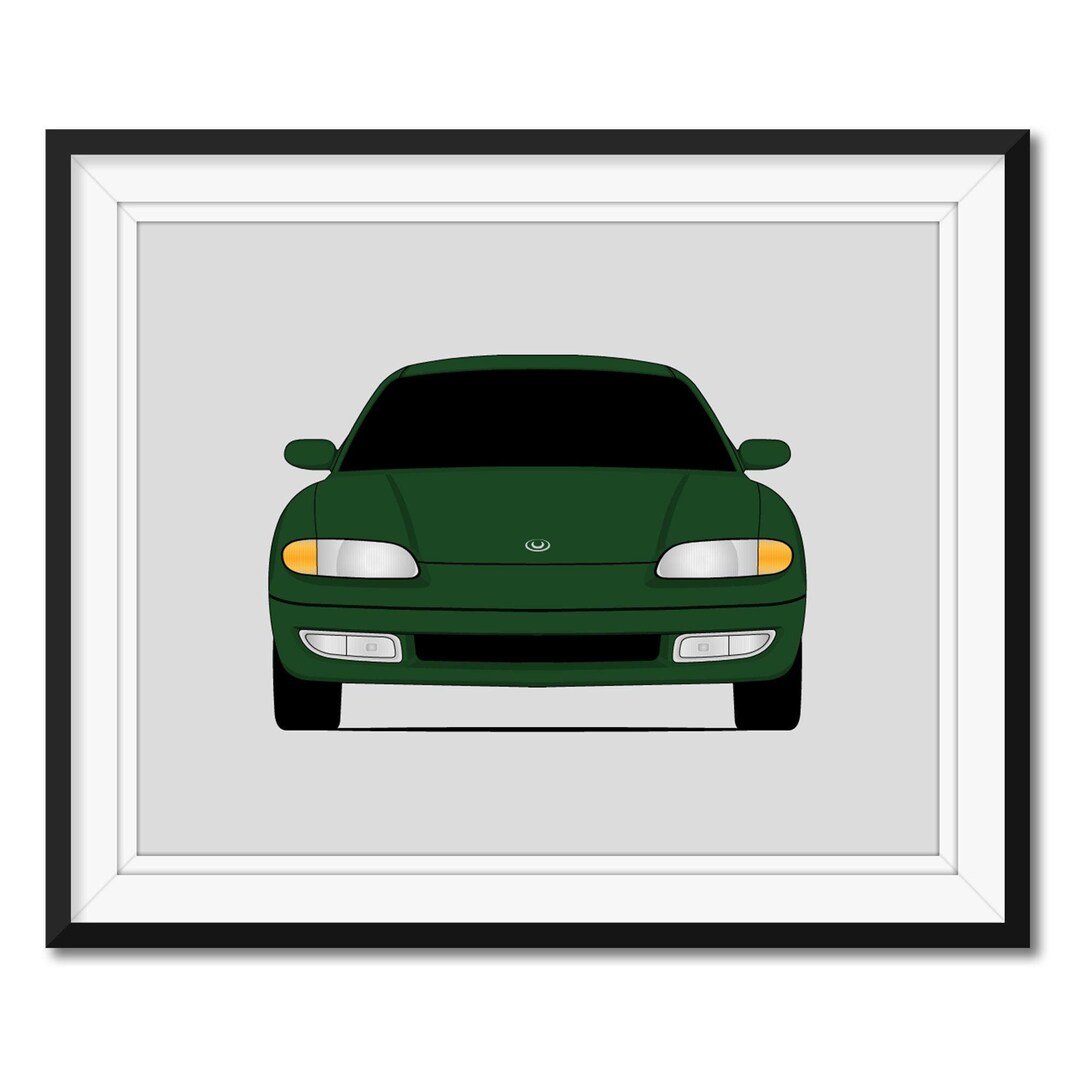 Mazda MX-6 (1991–1997) Car Poster Print Wall Art Decor CX1 (unframed ...