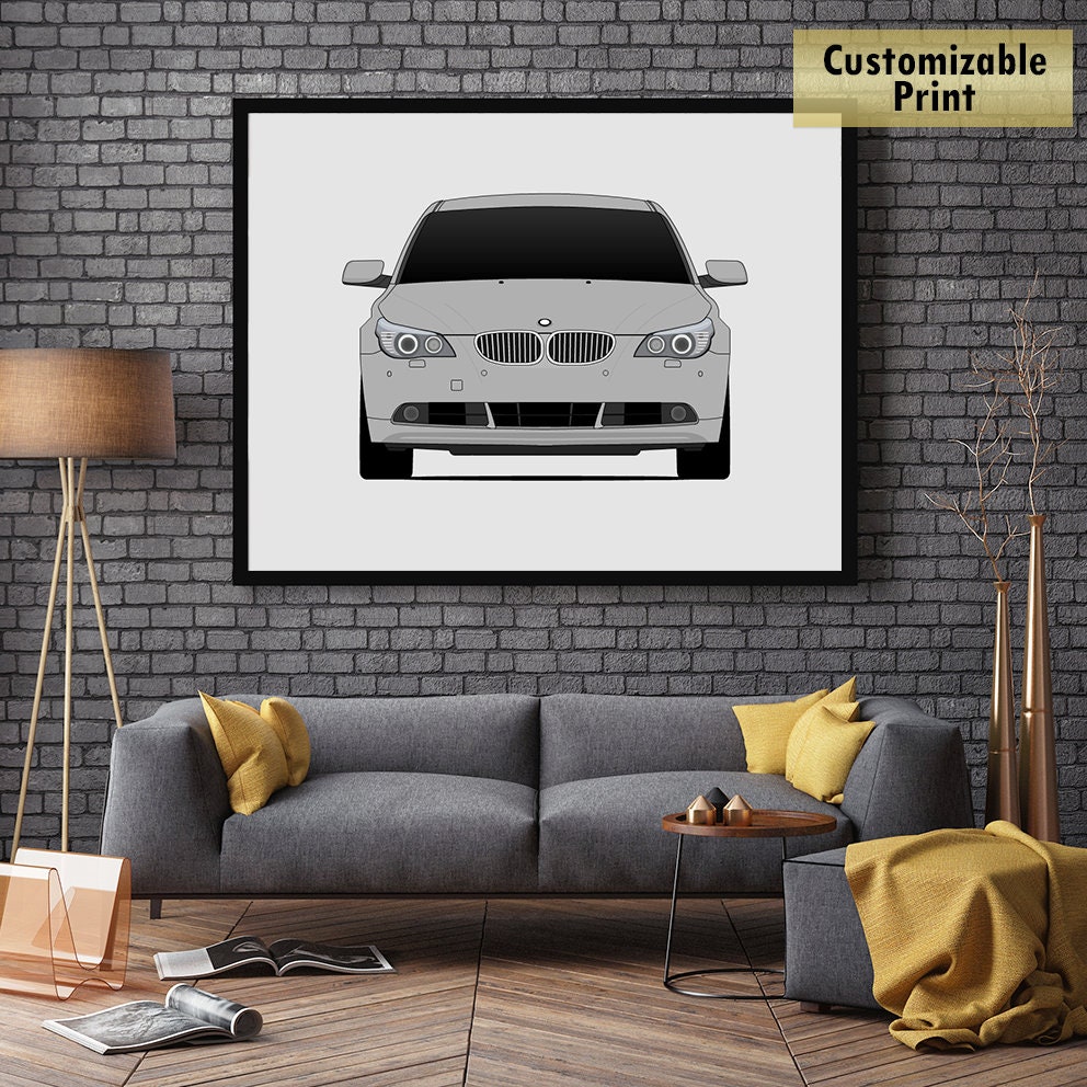 BMW 5 Series E60 2003-2007 Inspired Car Poster Print Wall - Etsy