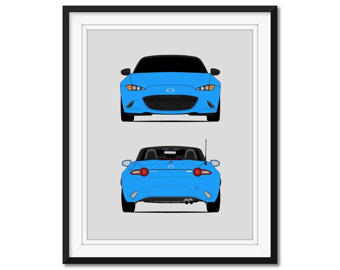 Mazda Miata ND RF Blueprint Poster - Etsy Canada