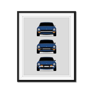 Datsun 240Z 260Z 280Z (nissan Fairlady Z) Generations Car Poster Print ...