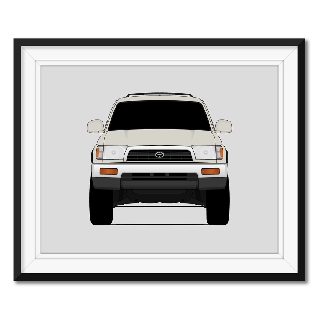 Toyota 4runner (1996-2002) N180 3rd GEN Inspired Poster Print Wall Art ...