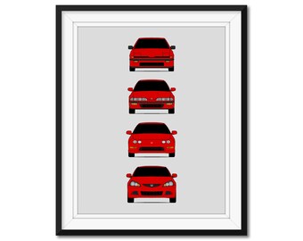 Honda Integra Poster - Etsy