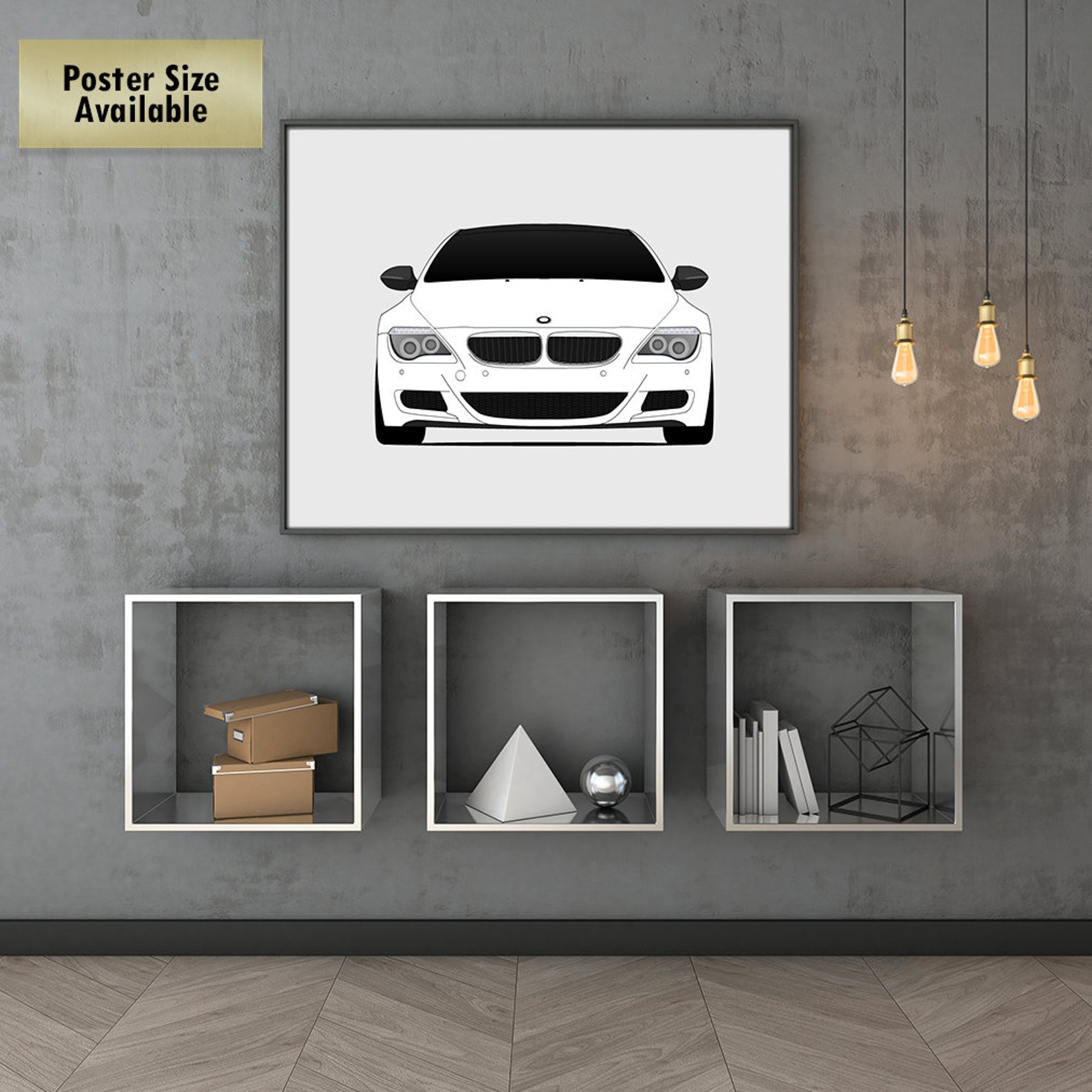 BMW M6 E63 E64 2005-2010 Inspired Car Poster Print BMW M | Etsy