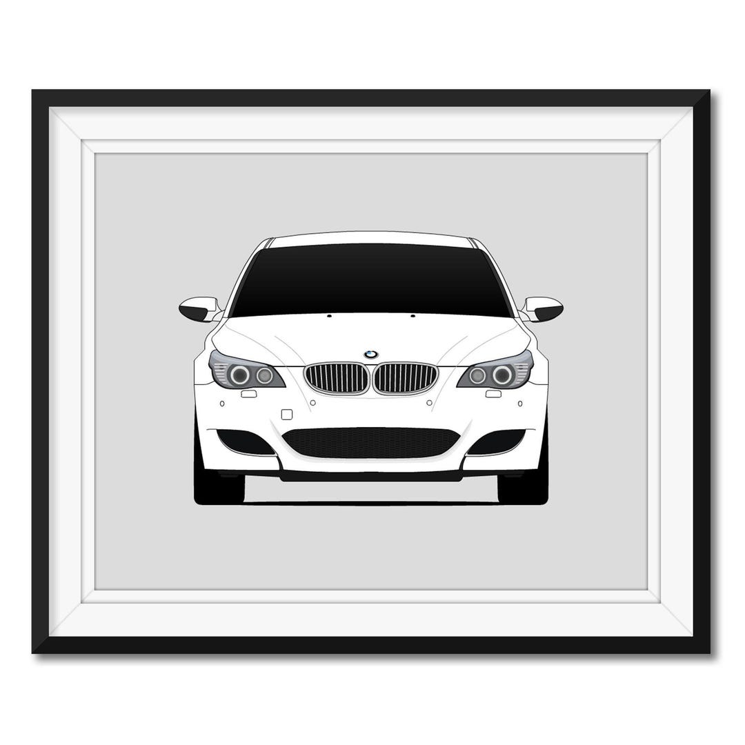 BMW M5 E60 (2005-2010) Car Poster Print Wall Art Decor BMW M Power CX1 ...