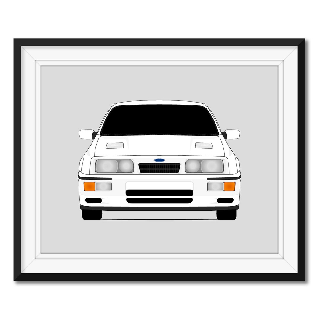 Ford Sierra RS Cosworth (1986-1992) Poster Print Wall Art Decor CX1 ...