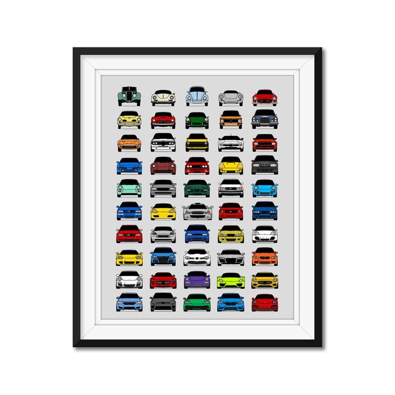 Supercar Poster - Print Features Best of Super Cars Supercars Hypercar ...