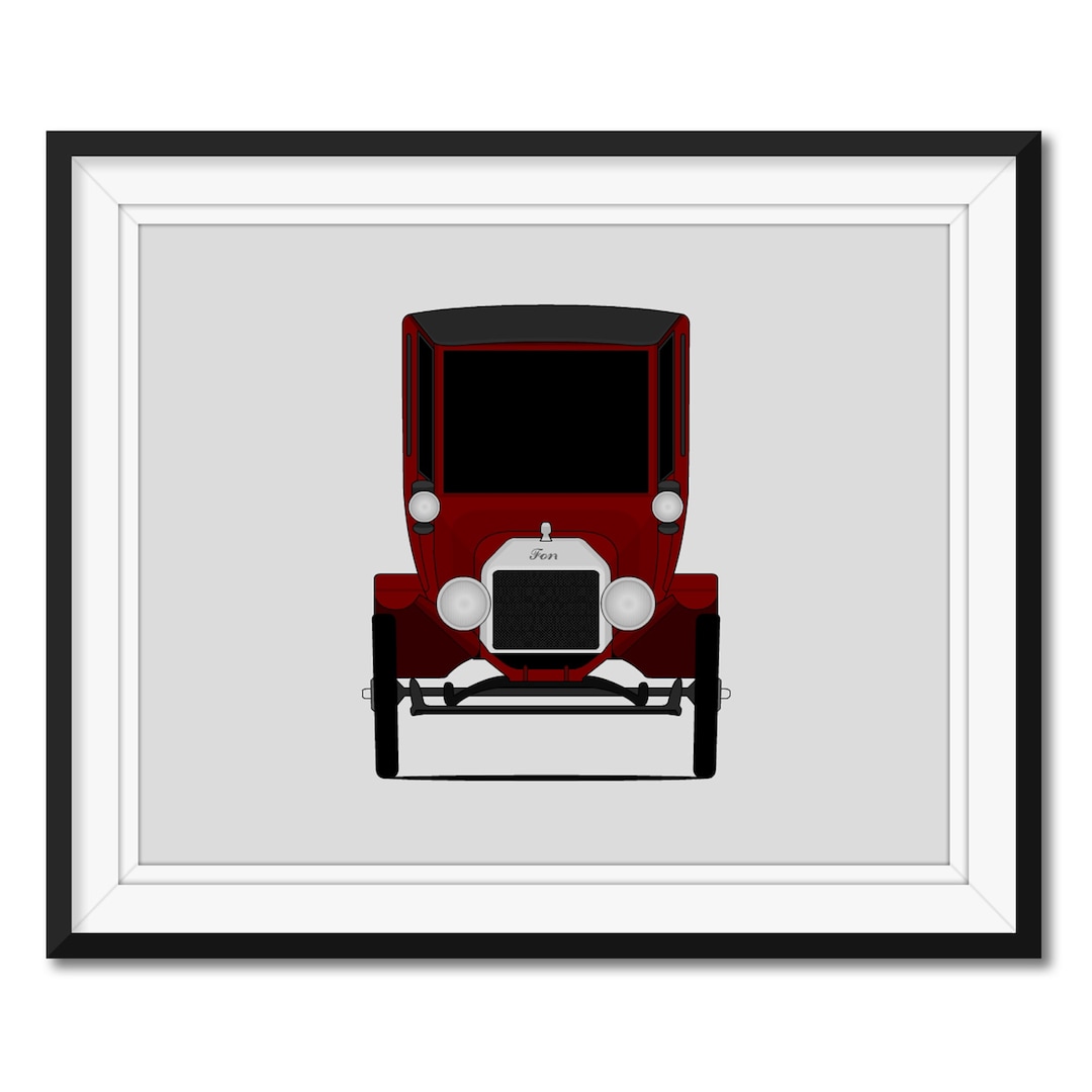 Ford Model T (1915-1916) Inspired Car Poster Print Wall Art Decor CX1 ...