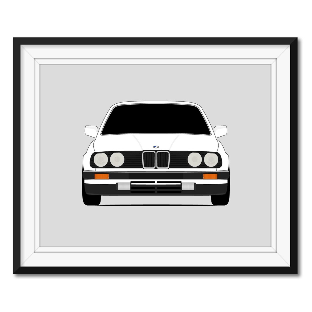 BMW 3 Series 325i E30 (1983-1991) Car Poster Print Wall Art Decor ...