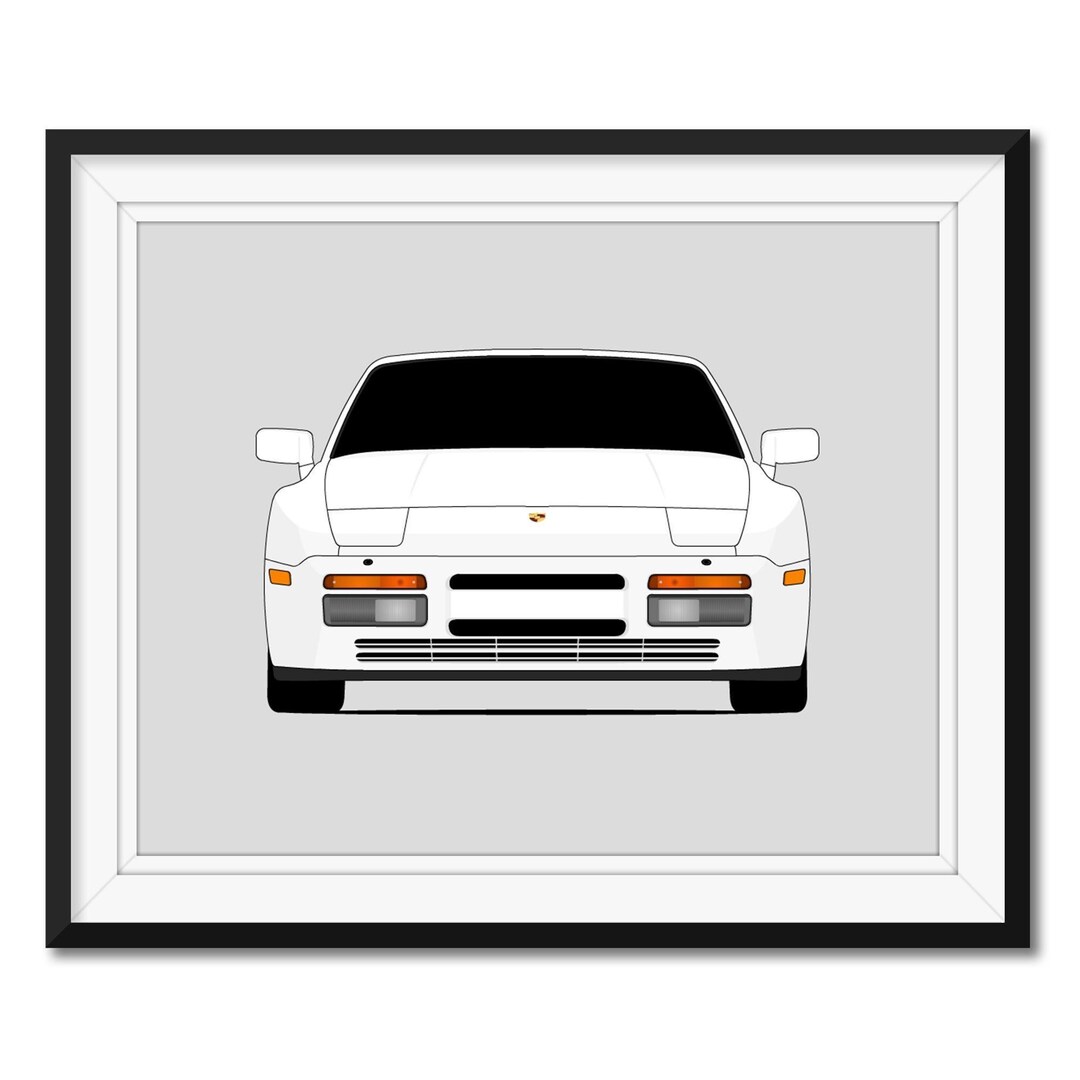 Porsche 944 Turbo (1986-1991) and S2 (1989-1991) Car Poster Print Wall ...