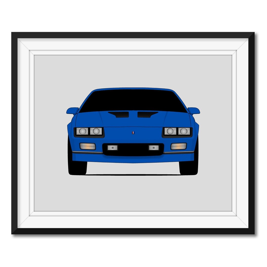 Chevy Camaro IROC-Z (1985-1992) 3rd Generation Car Poster Print Wall ...