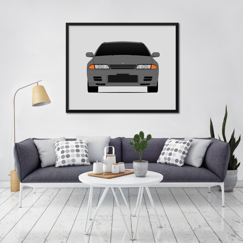 Nissan Skyline GT-R R32 (1989-1994) Car Poster Print Wall Art Decor CX1 ...