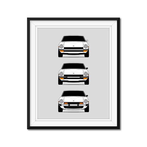 Nissan Fairlady Z Generations Poster Print Wall Art History Evolution ...