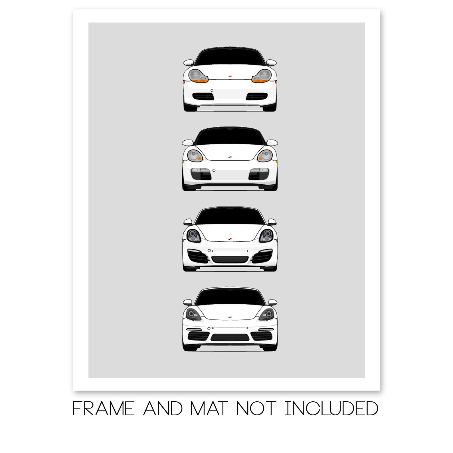 Customizable Version: Porsche Boxster Generations Poster Print History ...