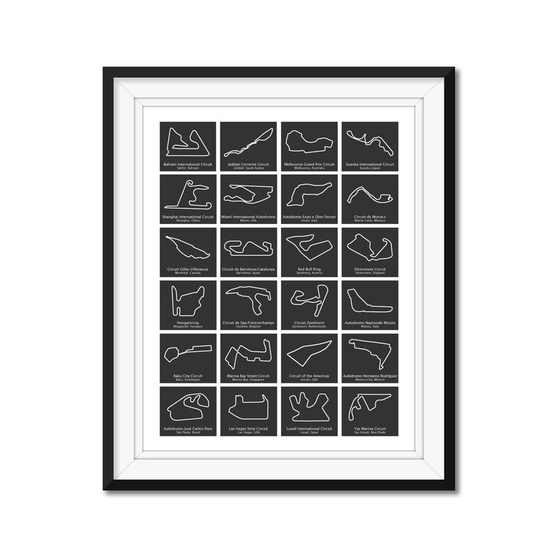 F1 Track Wall Art - Etsy