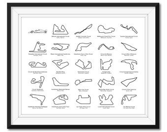 Formula Race Car Evolution Generations Poster Print Wall Art BX3 ...