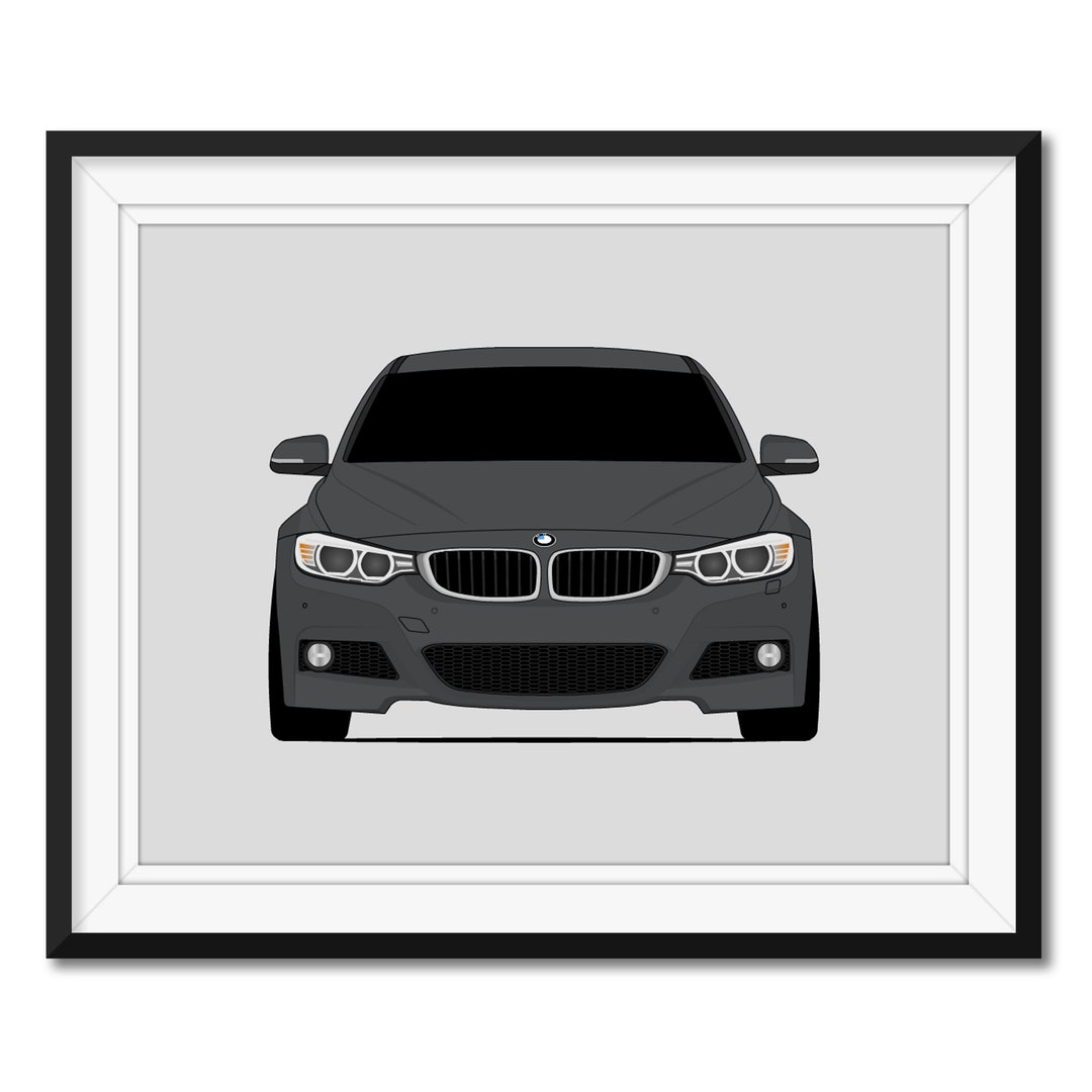 BMW 3 Series 340i F30 (2016-2019) Inspired Poster Print Wall Art Decor ...