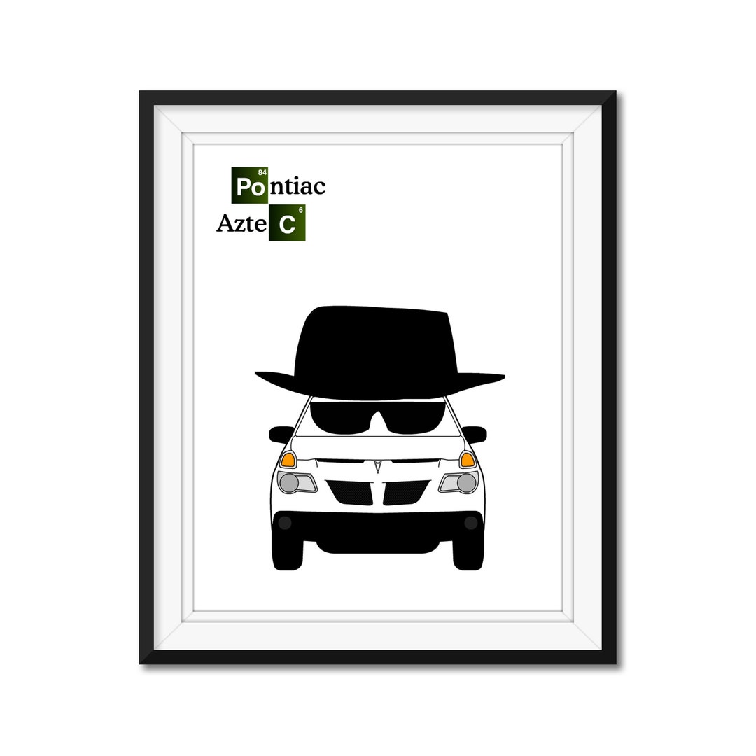 Pontiac Aztek Inspired Car Poster Print Breaking Bad - Etsy Canada