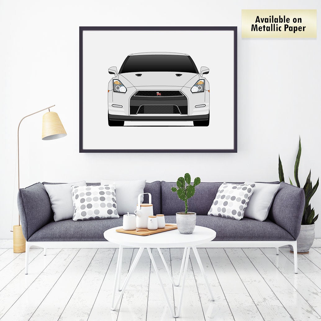 Nissan GT-R R35 2011-2016 Inspired Car Poster Print Wall Art - Etsy