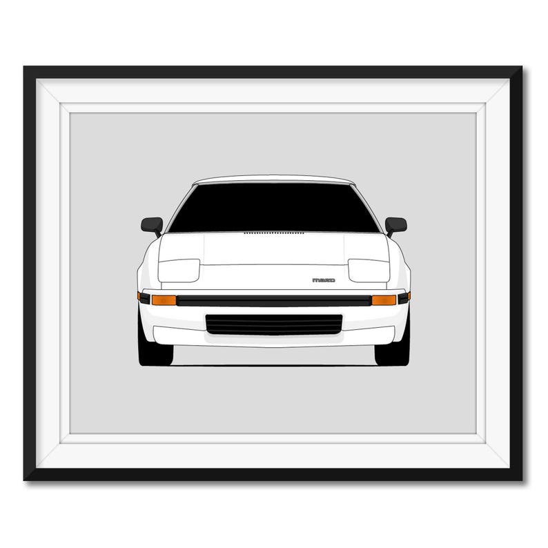 Mazda RX-7 FB (1981-1985) Car Poster Print Wall Art Decor RX7 CX1 ...