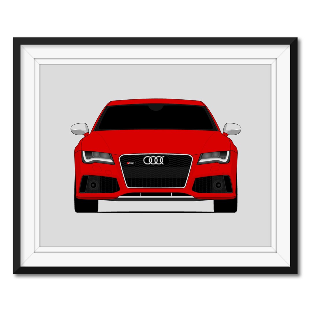 Audi RS7 2014-2017 1st Generation Inspired Car Poster Print Wall Art ...